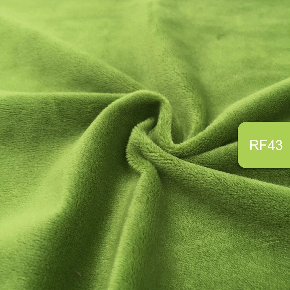 Плюшевая ткань ZYFMPTEX 45x50 см Зеленый, RF43