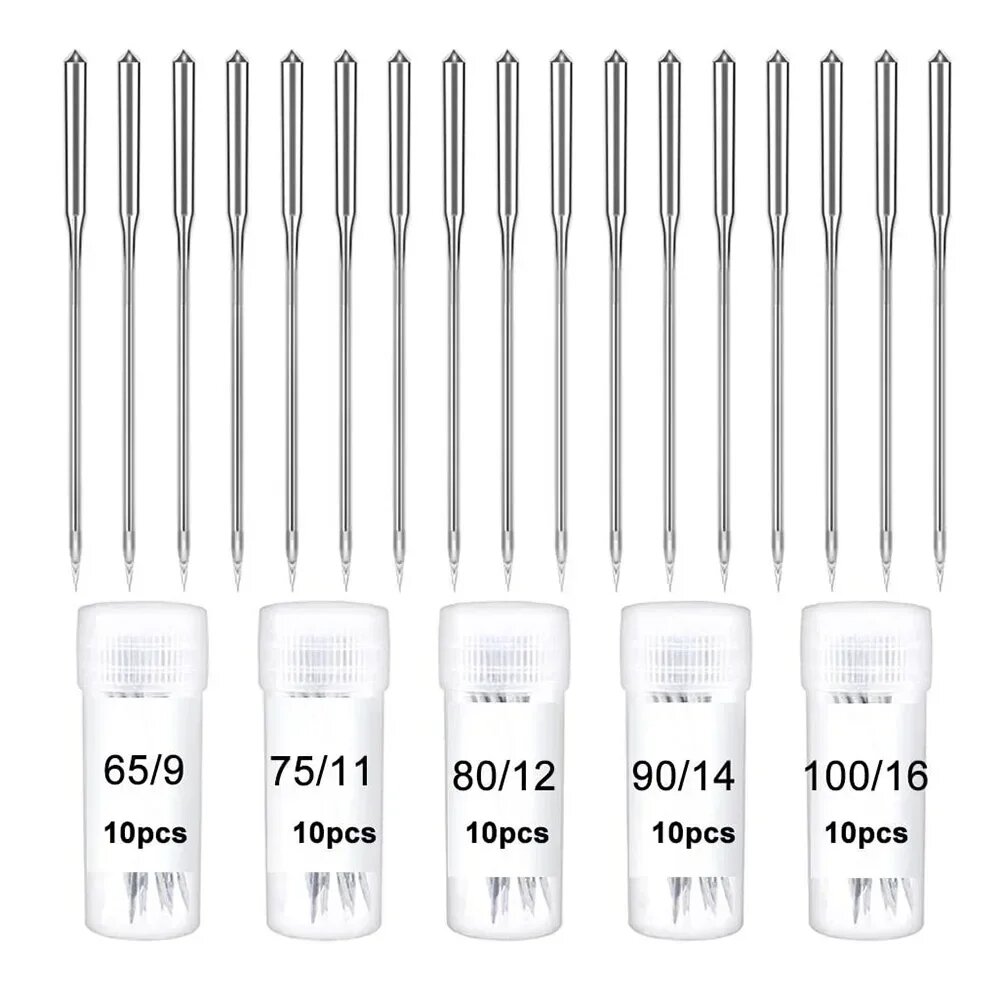 Швейные иглы MOONBIFFY для джинсов из нержавеющей стали, 10 штук 18