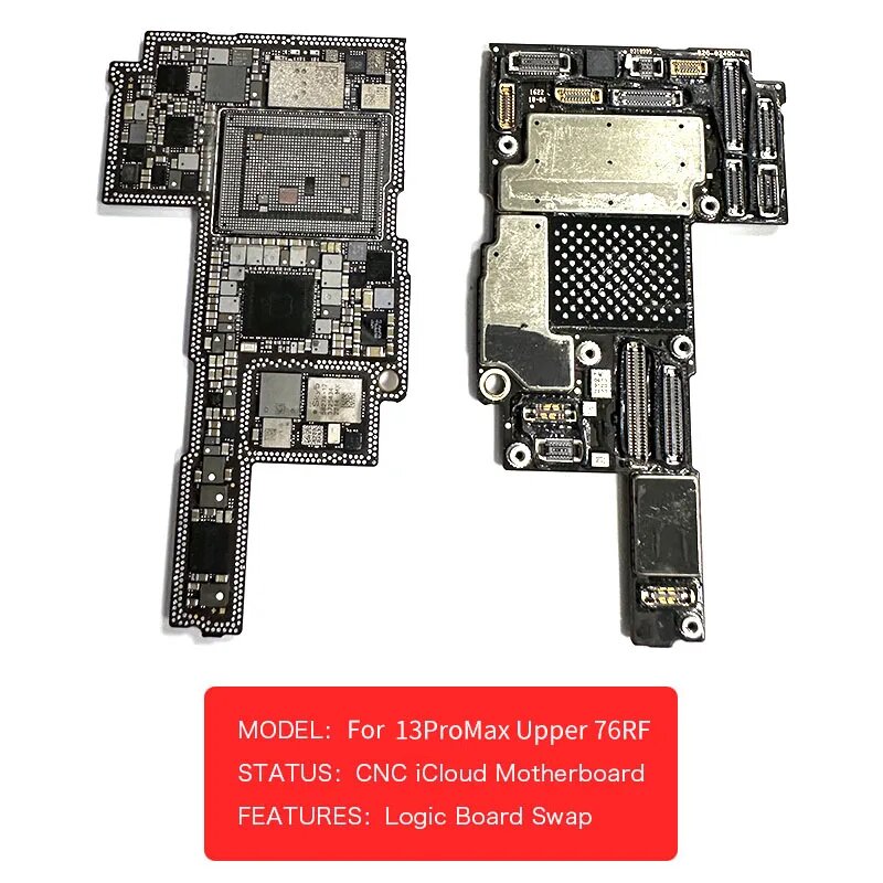 Материнская плата с ЧПУ для Iphone 13 13pro 13promax 13mini Intel Qualcomm Version Swap Drill CPU Базовая лента материнская плата удалить использовать для замены