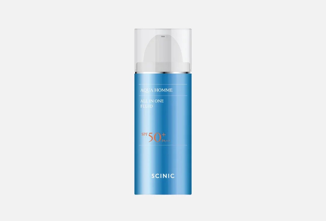 Увлажняющий флюид Scinic Aqua Homme, для всех типов, SPF 50+, 100мл