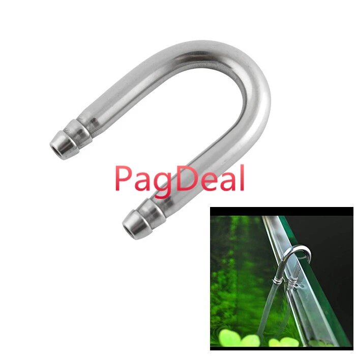 U-образная трубка для аквариума из нержавеющей стали 4 мм 2pcs