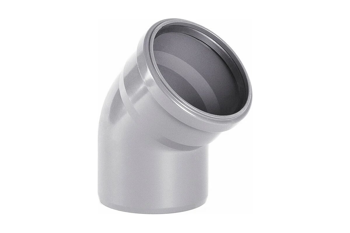 Хемкор Отвод НПВХ для внутренней канализации 110 мм 45 градусов 2391029 02327