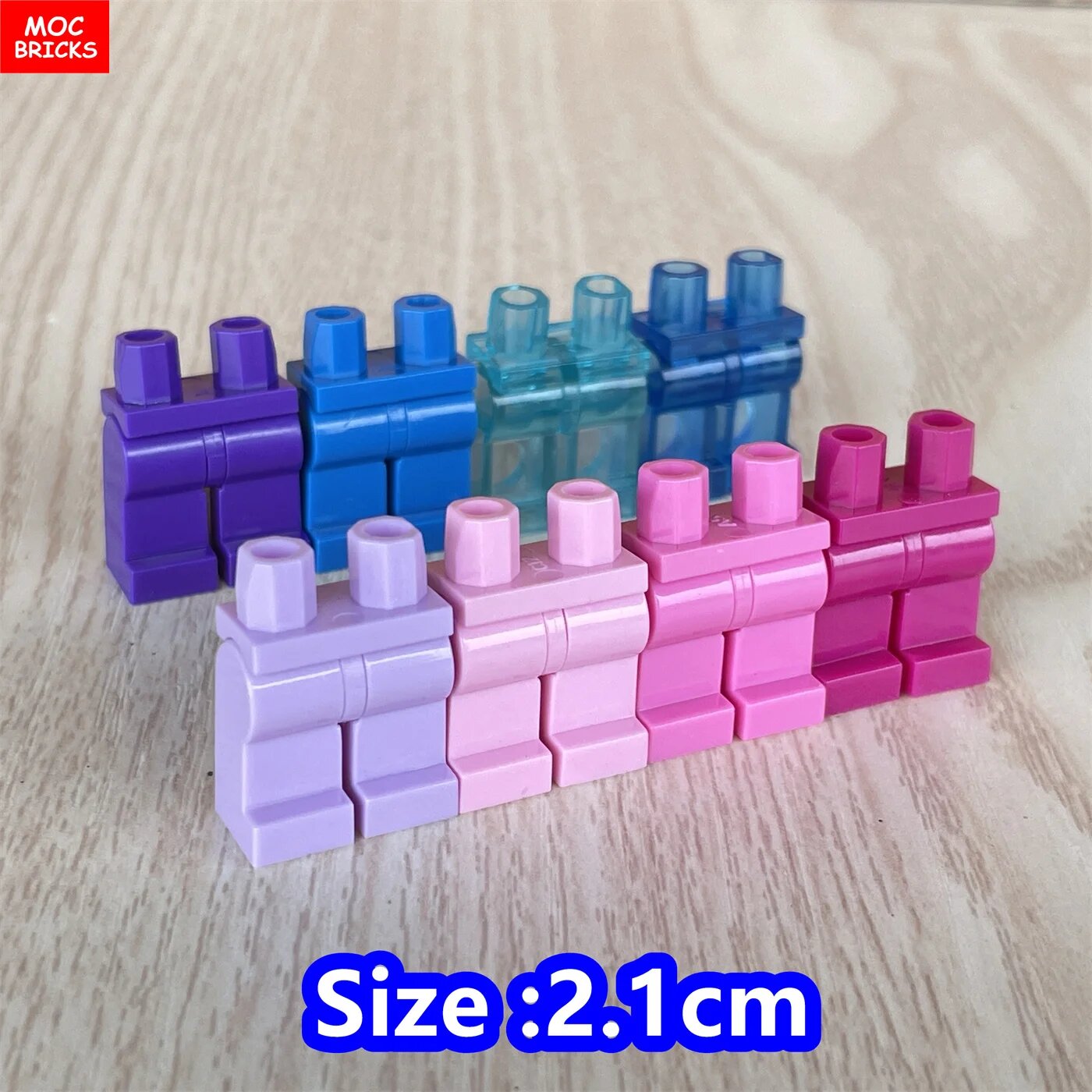MOC BRICKS Пластиковые строительные блоки 8 шт. Фиолетовый, 8 colors-B