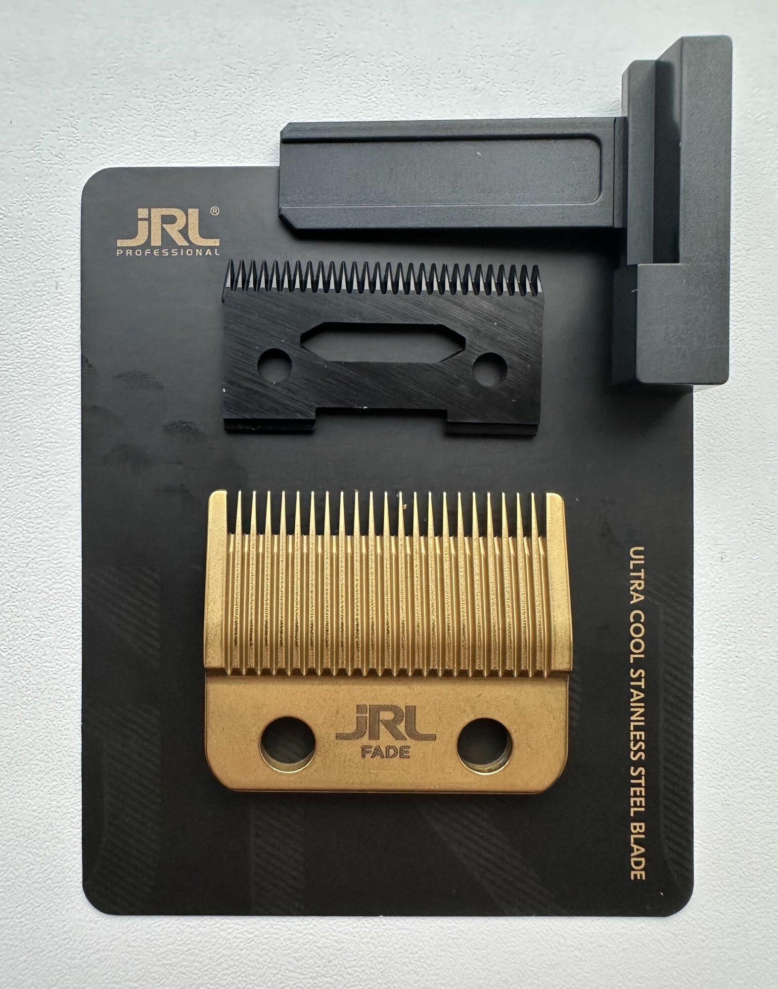 JRL Gold Ножевой Блок с T-образным лезвием, система Cool Blade, нержавеющая сталь и титан, USA