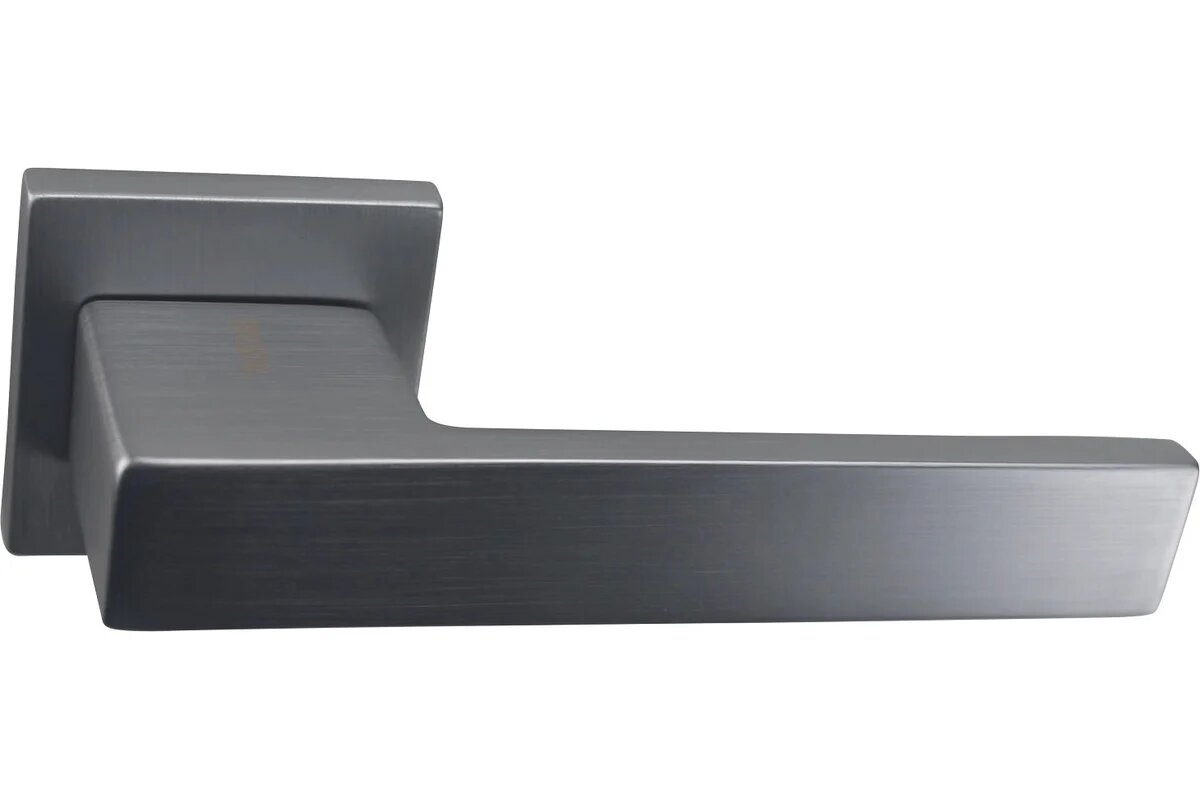 Дверные ручки Вантаж алюминиевые V87L‑2 SL матовый хром, квадратная форма, длина квадрата 100 мм, ширина 24 мм, высота 45 мм