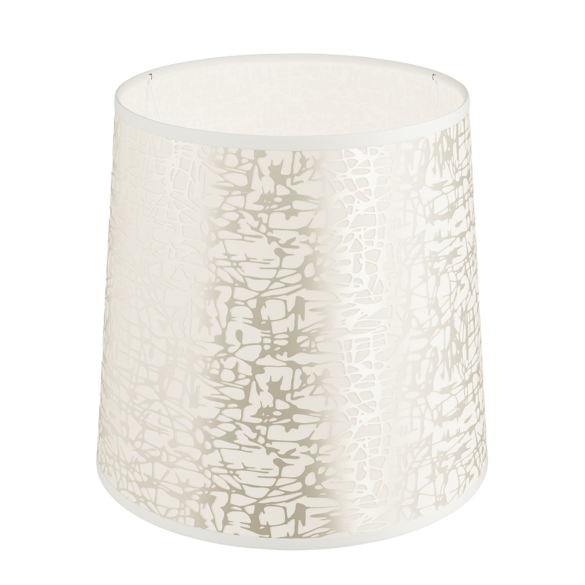 Абажур для бра и люстры 20 см E27 белый с фактурой Razsvet RZ-1520-1-05