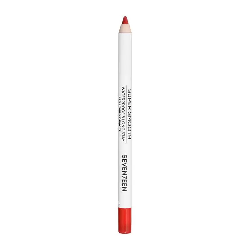 Карандаш Seventeen Super Smooth Waterproof Lip Liner, для губ водостойкий с витамином Е, 14