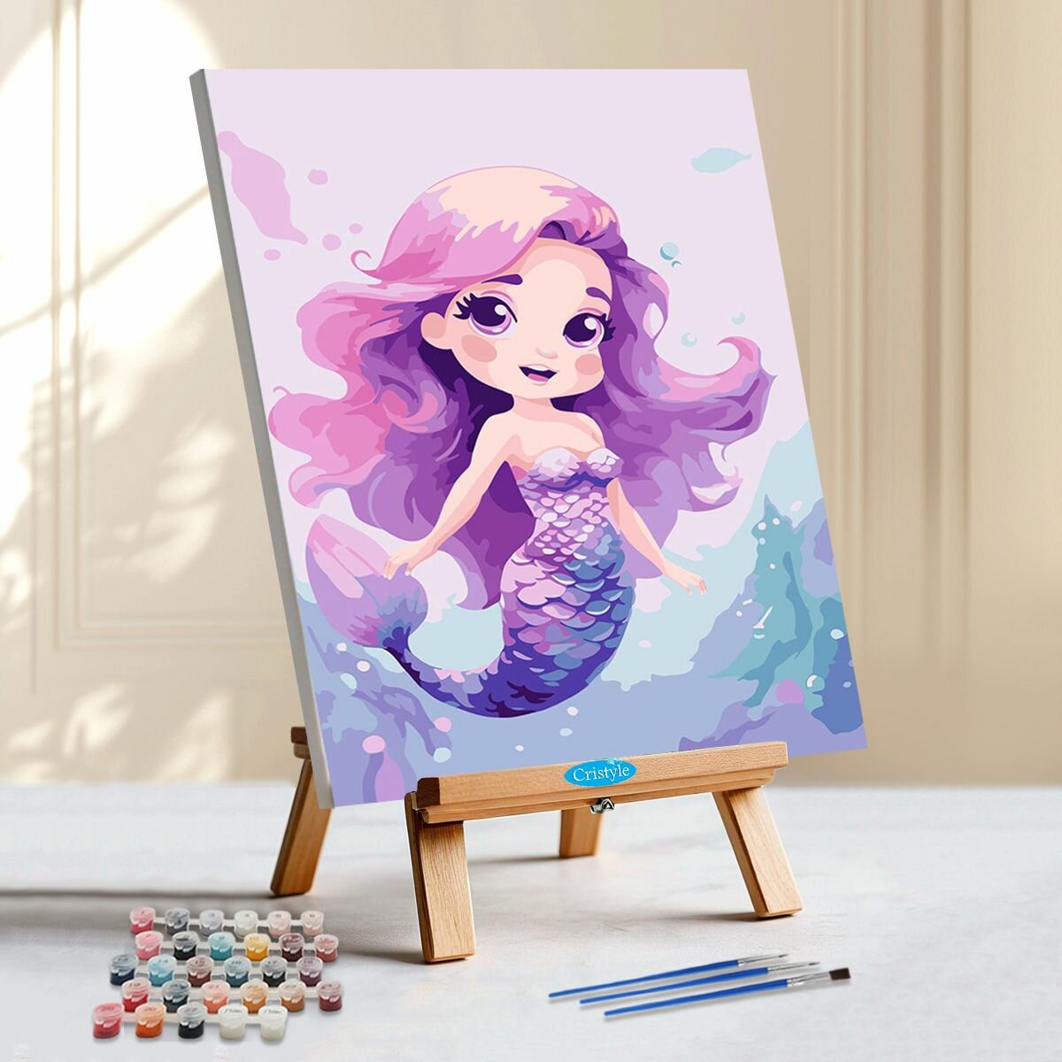 Картина по номерам на холсте 'Маленькая русалочка', 20*30см, Cristyle, SP033