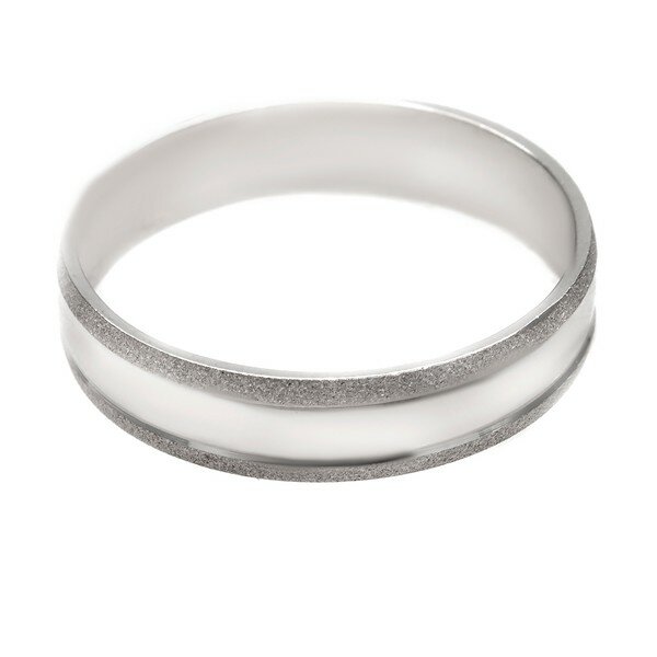 Кольцо обручальное, серебро, 925 проба, родирование