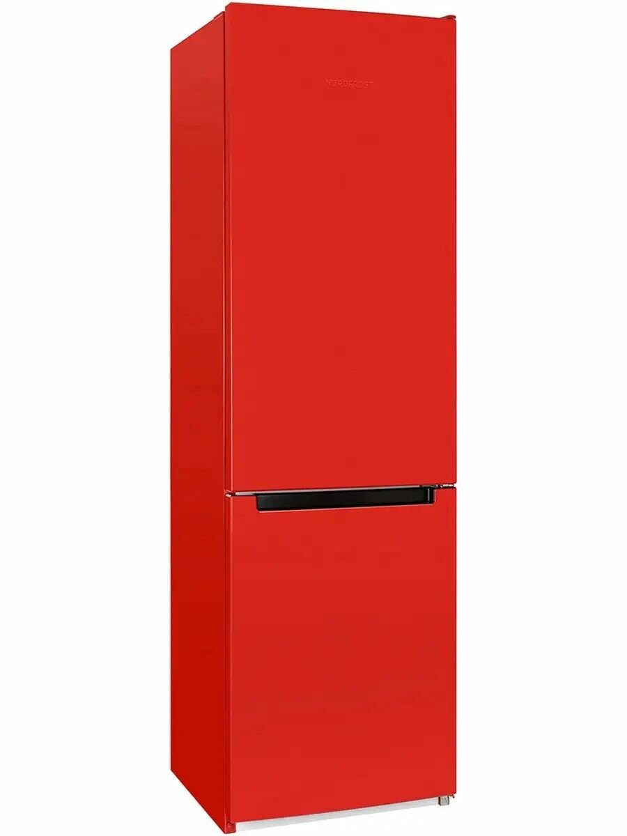 Холодильник двухкамерный Nordfrost NRB 154 R, класс энергоэффективности A+, объем 353 л, светодиодная подсветка, красный