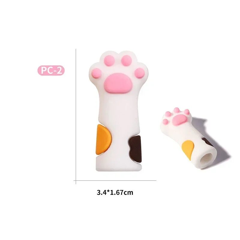 Защитный чехол для ножниц для маникюра HEONYIRRY white claw