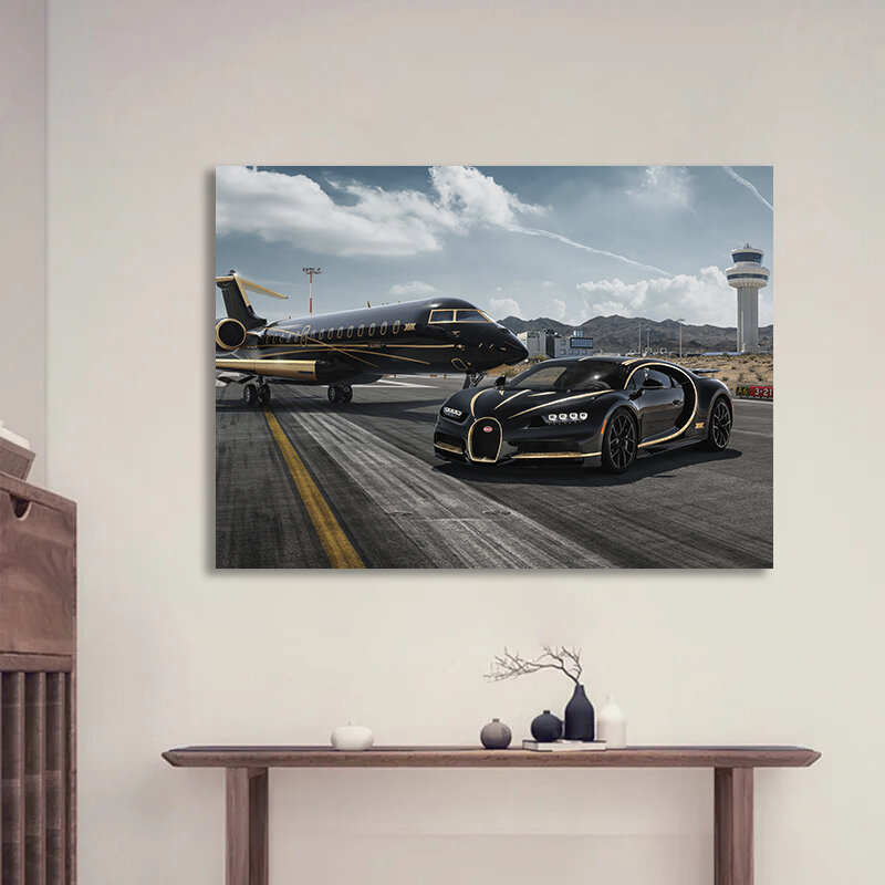 Картина бугатти / машина, картины для интерьера / мальчику, 40х60 см.