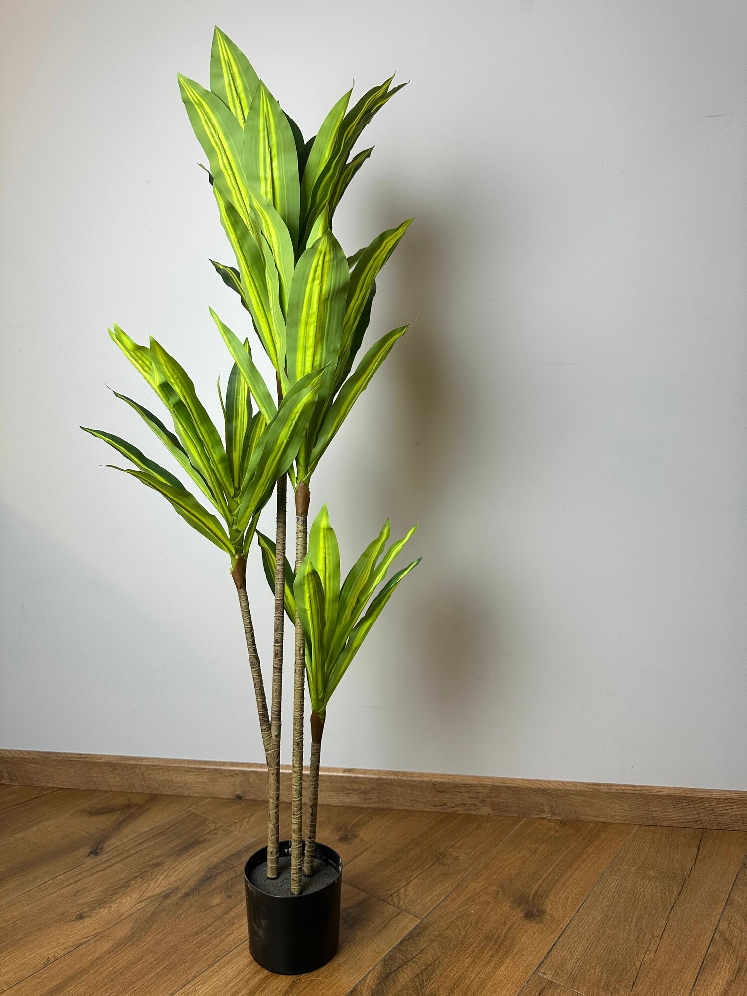 Реалистичное Дерево драцены для декора дома, 120 см, плетеное кашпо в подарок