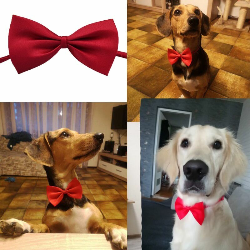 Галстук-бабочка для кота, собаки, красная