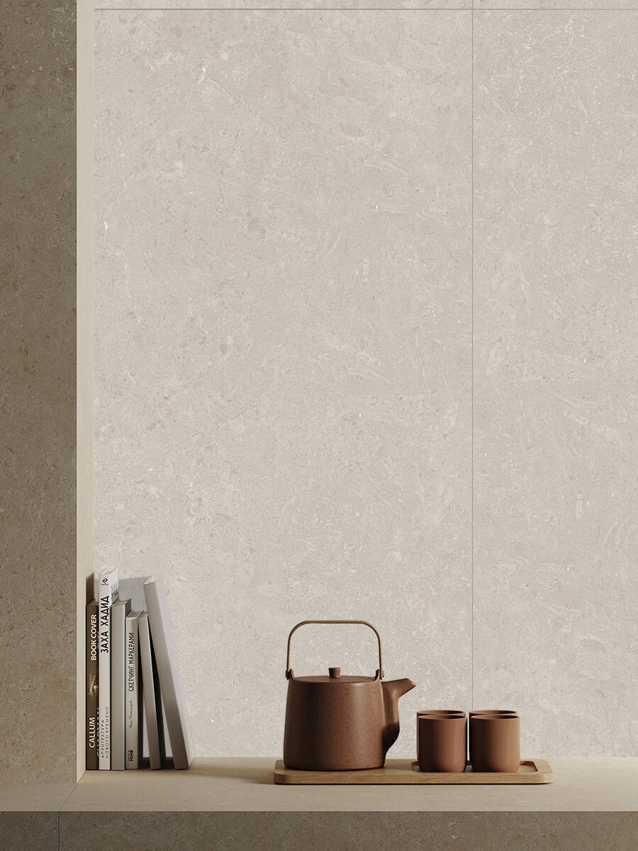 Керамогранит Navarti Batela Beige Matt 60x120 156-031-2 бетон, под камень матовая морозостойкая