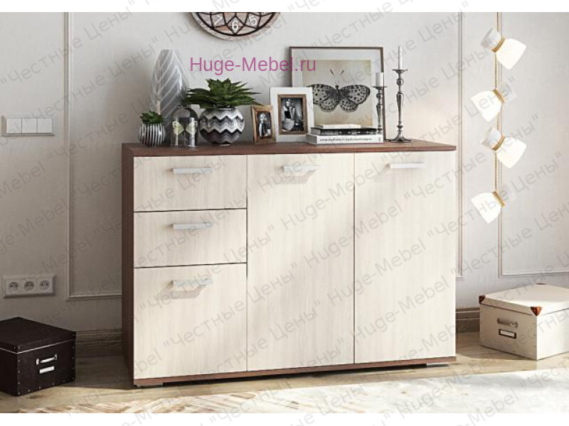 Комод "К-3 ясень" Huge Mebel . Ширина 1200 Высота 830. Комоды