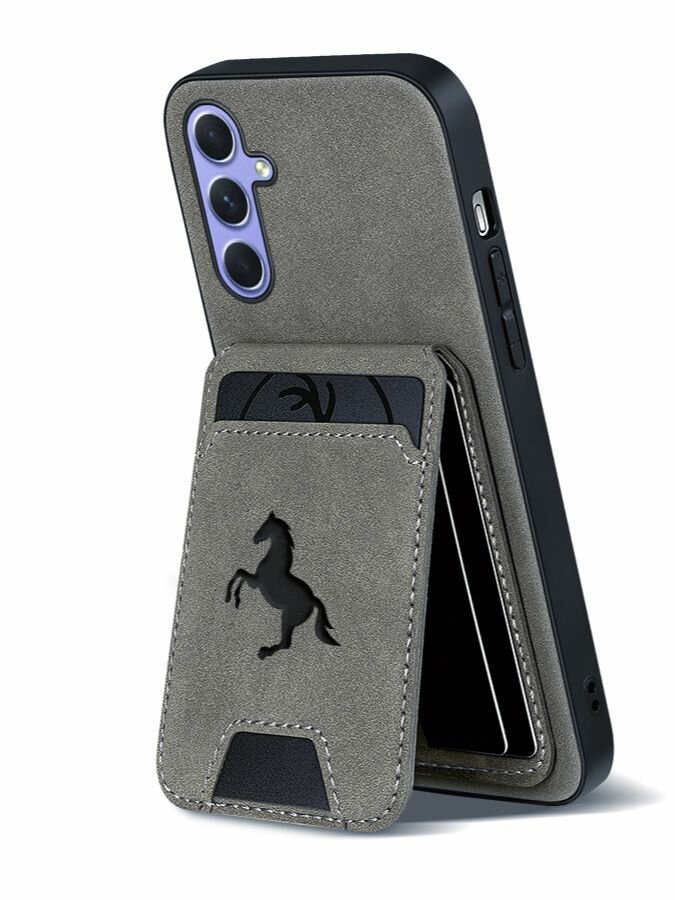 Кожаный чехол для Самсунг Галакси A34 5G /Samsung Galaxy A34 5G, со встроенным держателем для карт, прочный раскладной чехол для телефона для женщин и мужчин, нескользящий