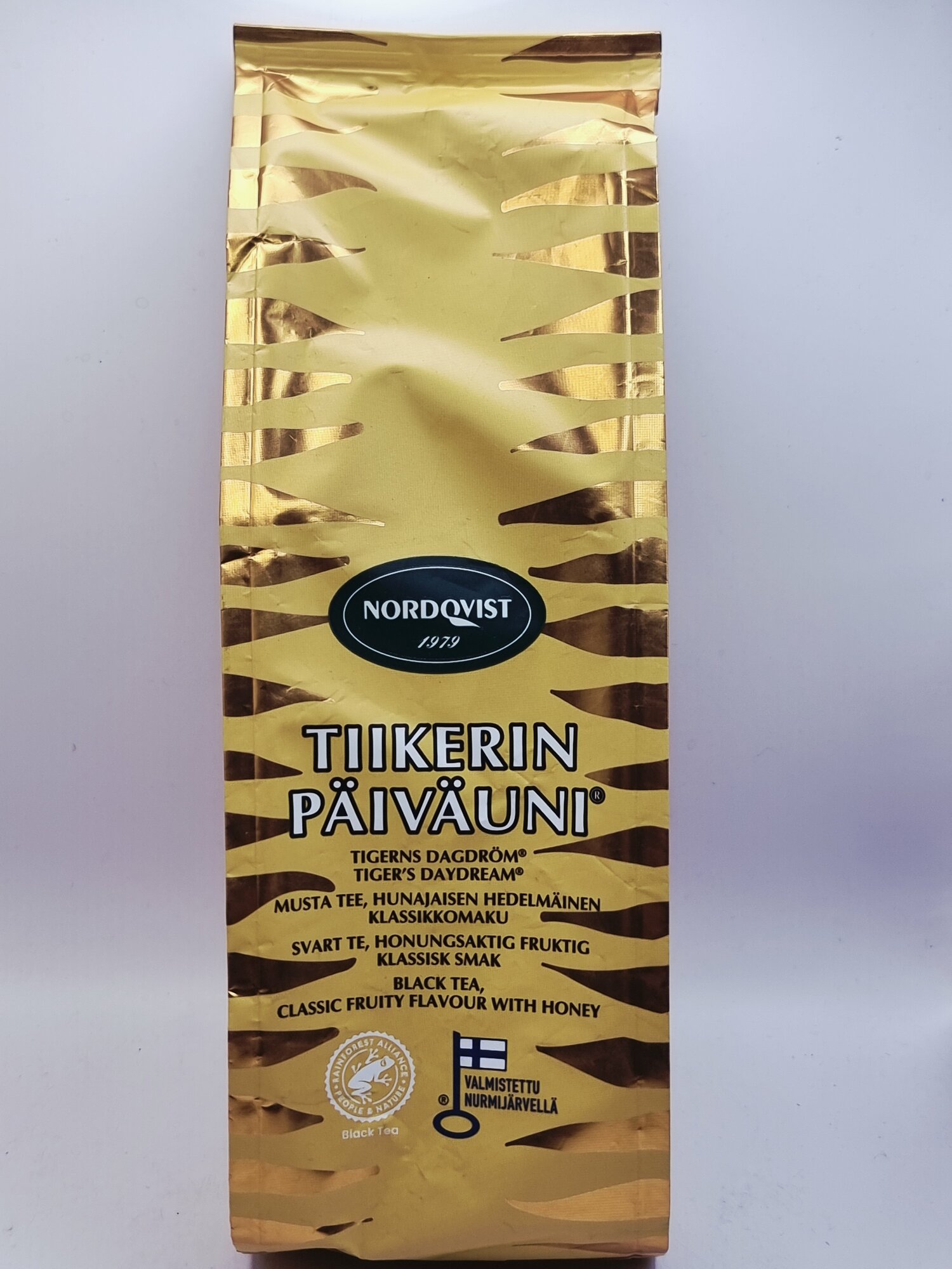 Чай черный Nordqvist Tiikerin Pivuni "Грезы тигра" фруктово-медовый 130 г (из Финляндии)