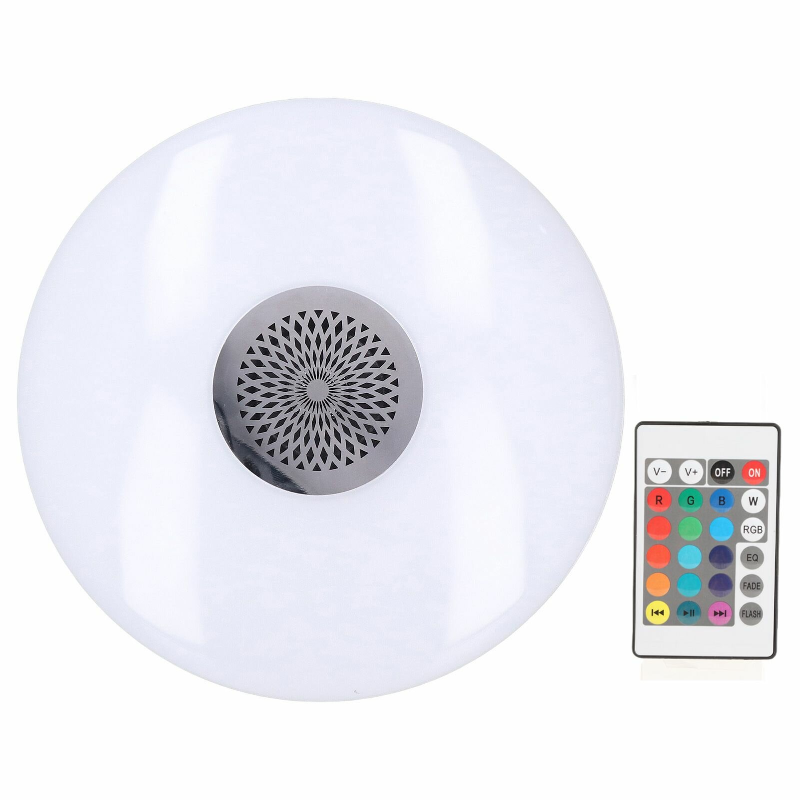 Светодиодная музыкальная лампа с подсветкой RGB E27 24 Вт, меняющая цвет, с пультом дистанционного управления, умный потолочный светильник с динамиком, энергосберегающий, 85 265 В