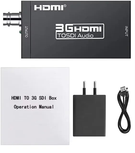 HDMI к SDI конвертер BNC 1080P EU PLUG