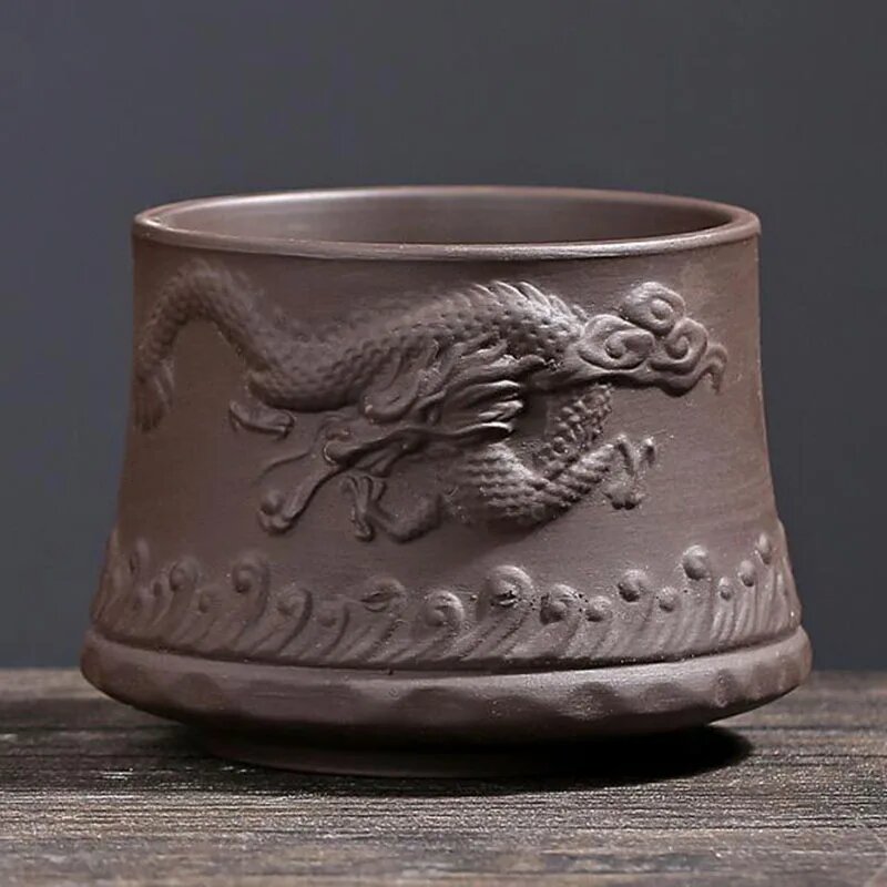 HEYYES Ретро фиолетовый горшок из глины, 10x7cm
