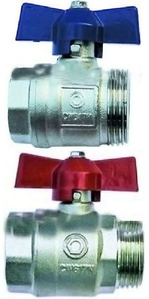 Комплект шаровых кранов с плоским уплотнением 1"НРх1"ВР, Hansa Н106005