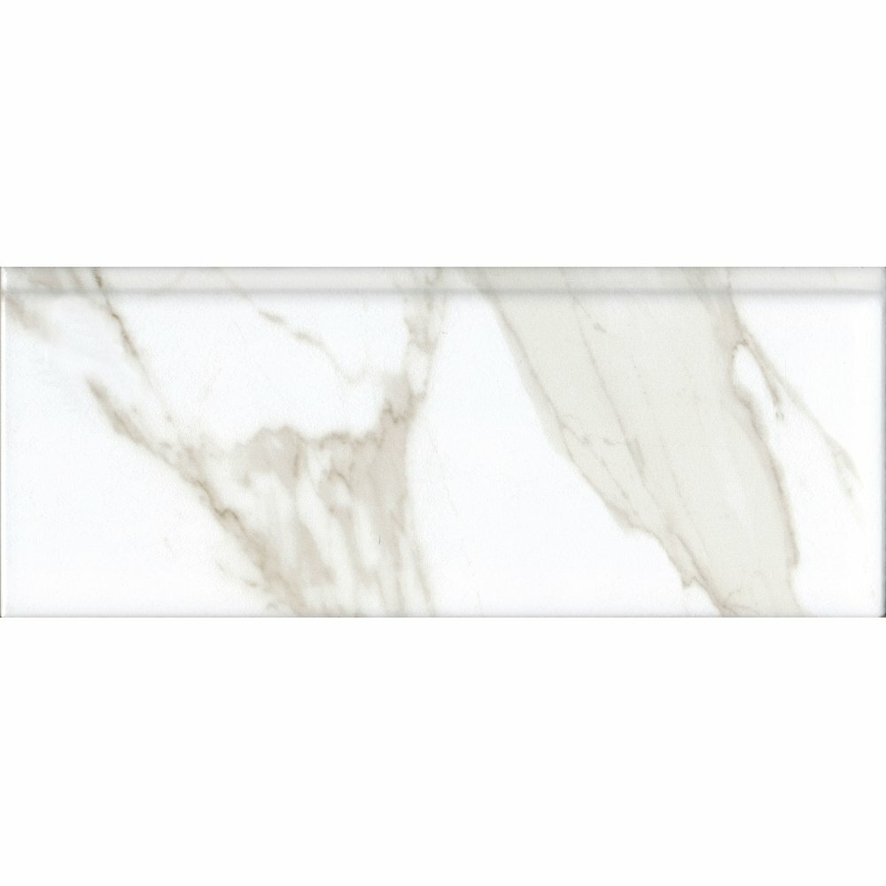 Плинтус Kerama marazzi (Керама Марацци) Алентежу белый матовый обрезной 12х30 см (FMF007R) (9 шт)