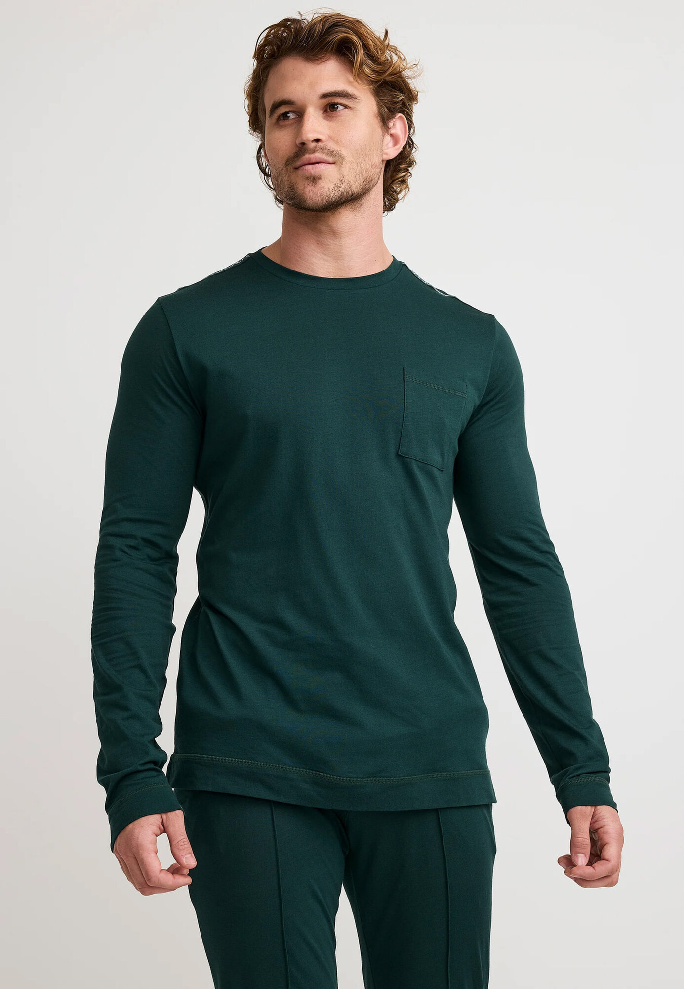 Мужская трикотажная кофта 500734H (548) зеленый Jockey (зеленый), 48