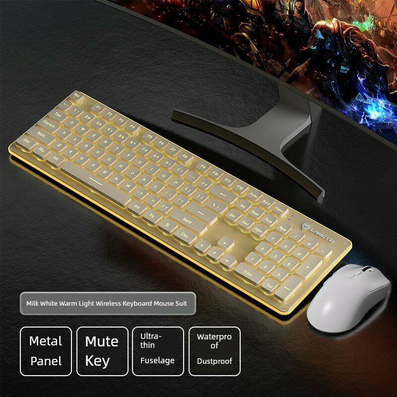 Клавиатура Langtu L1 — это высококачественный, беспроводной, бесшумный механический набор клавиатуры и мыши для