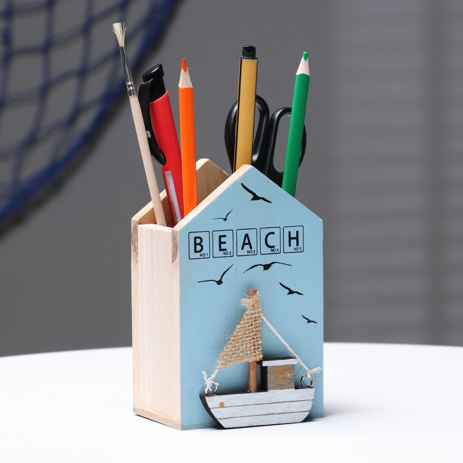 TAKE IT EASY органайзер для канцелярии, 13*8*6 см / карандашница настольная