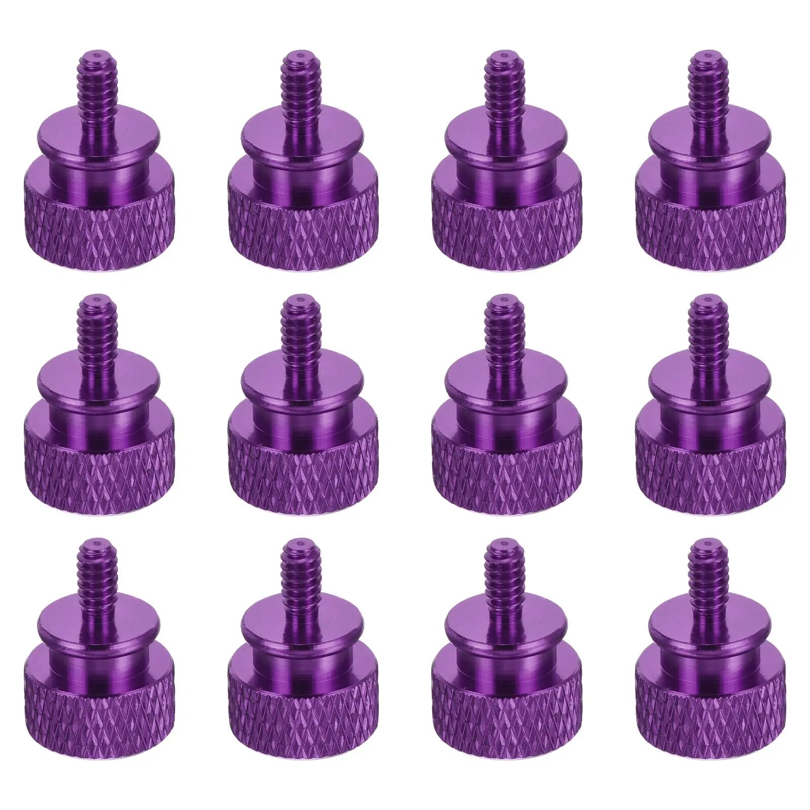 Винты для корпуса компьютера UNC 6#-32*6 мм алюминиевые Purple, 10pcs