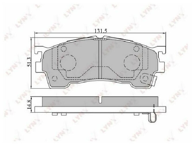 Колодки тормозные Lynx BD5101