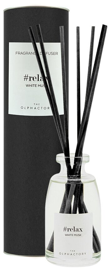 Диффузор ароматический Ambientair The Olphactory Relax Белый мускус, Черный 100 мл