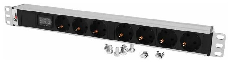 Блок распределения питания Rem R-32-7S-AM-440-K гор. размещ. 7xSchuko базовые 32A без вилки