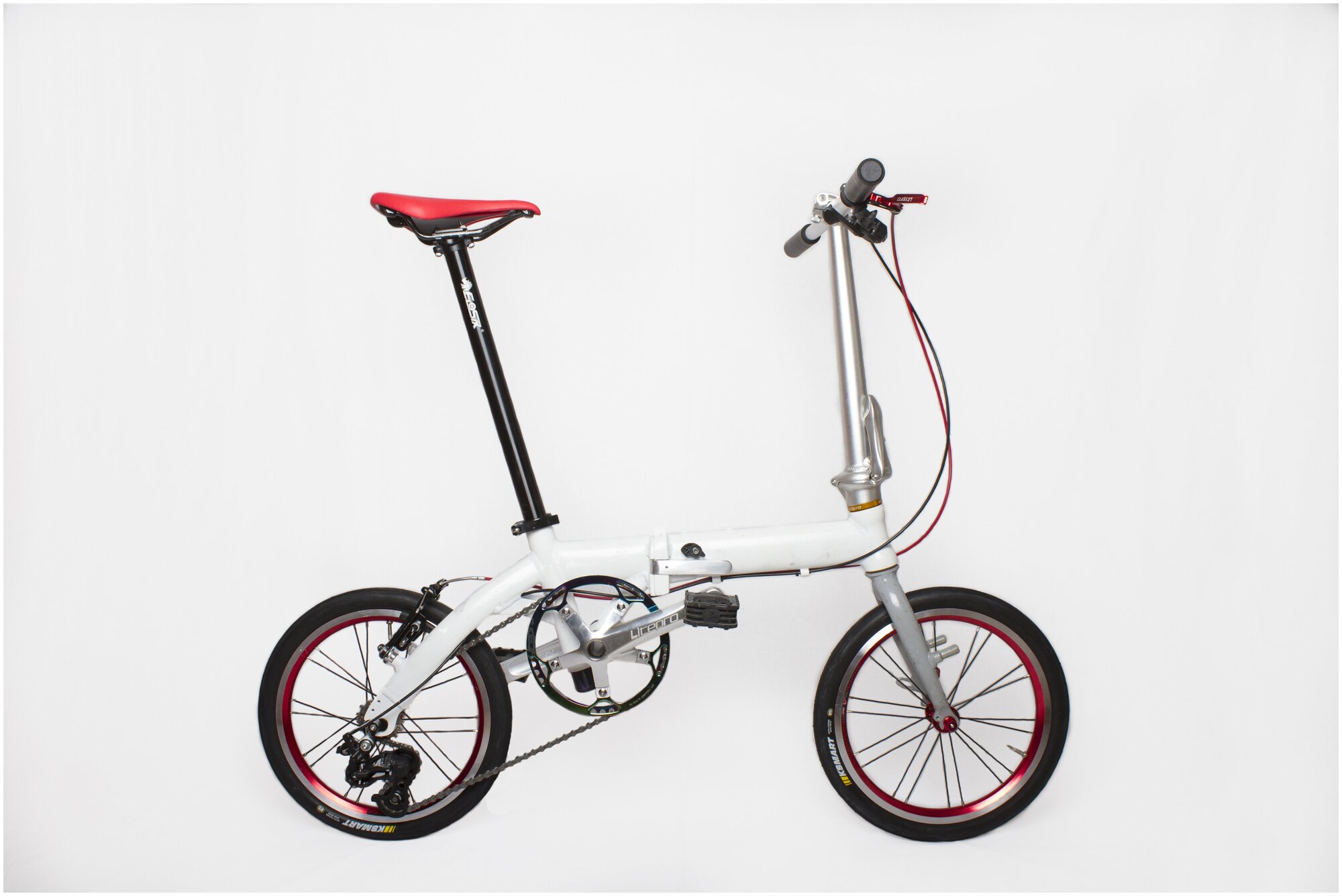 Легкий складной велосипед 16" 3ск 7,5 кг CNC BIKES ultralight