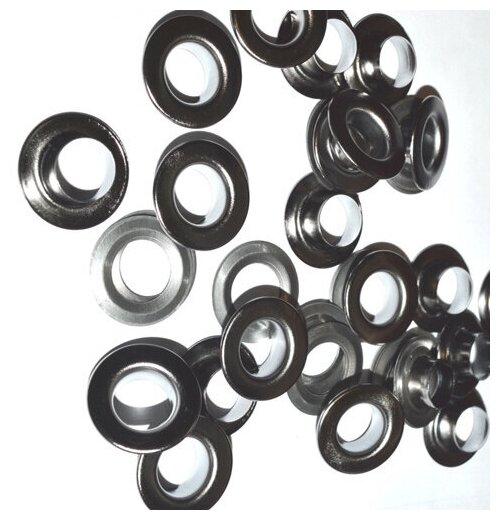 Люверсы №28 13мм нерж цв. Черный Никель (уп.20 шт) Proknopka