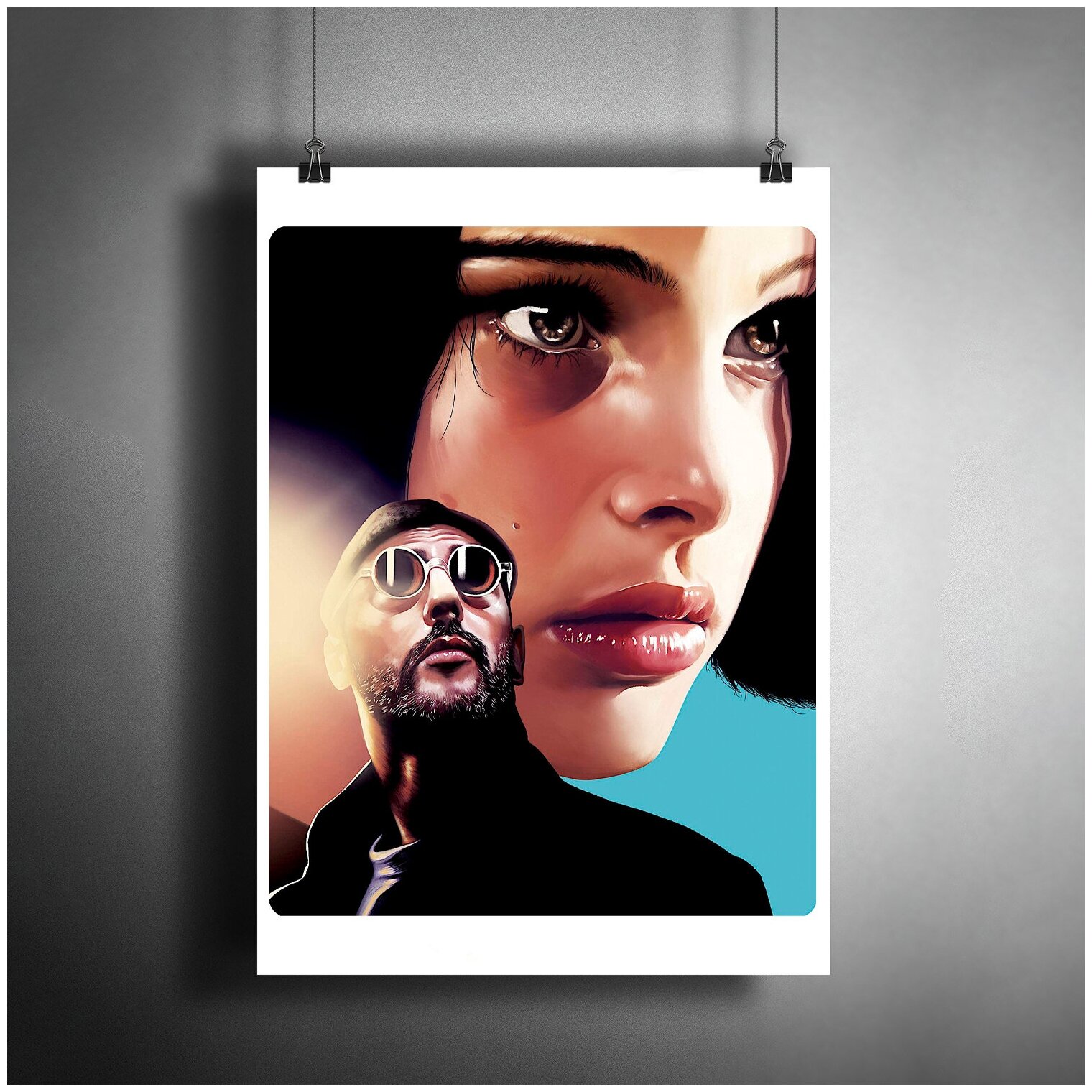 Постер плакат для интерьера "Фильм Люка Бессона: Леон. Leon: The Professional"/ Декор дома, офиса, комнаты A3 (297 x 420 мм)