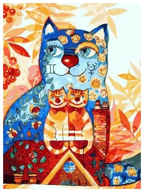 Раскраска по номерам Белоснежка #014-AS Близнецы, 30 х 40 см