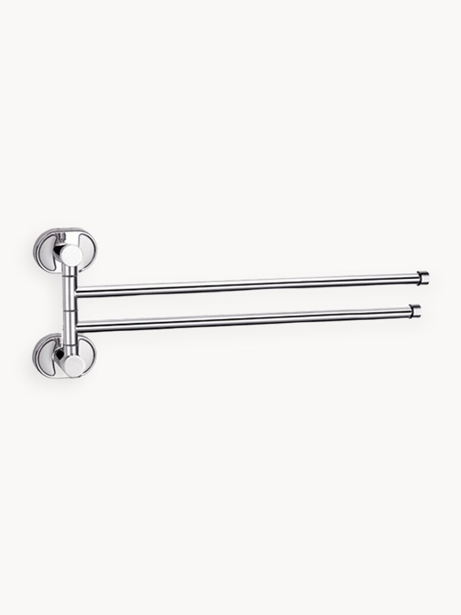 Держатель для полотенец Potato P2912 металл, хром, двойной, поворотный