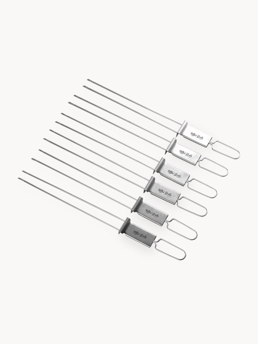 Набор двойных шампуров для грибов и овощей в чехле