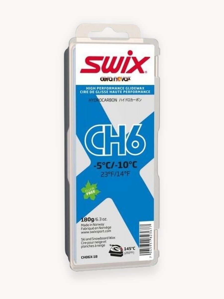 Парафин Swix CH6X Blue -5C / -10C , 180 гр