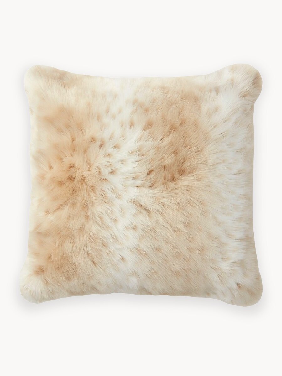 Чехол на подушку 50x50 см светло-коричневый/в горошек IKEA MIKALINA микалина