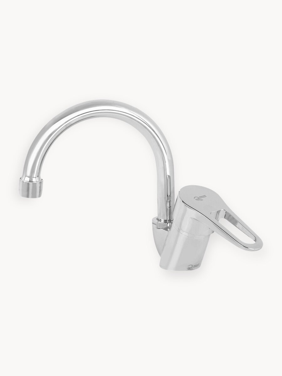 Смеситель для умывальника ECONOCE серия 640, D35-A, поворотный J-образный излив