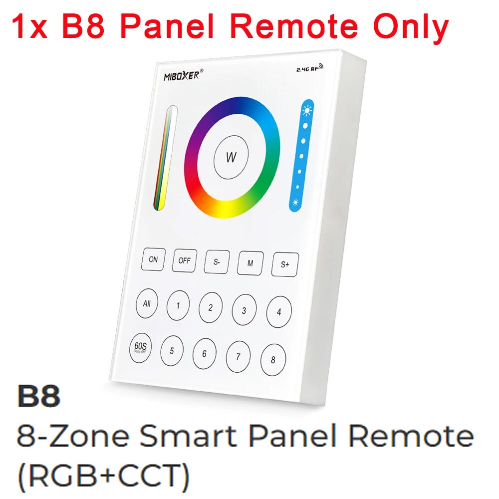 Пульт B8 для светопанели RGB+CCT (белый)