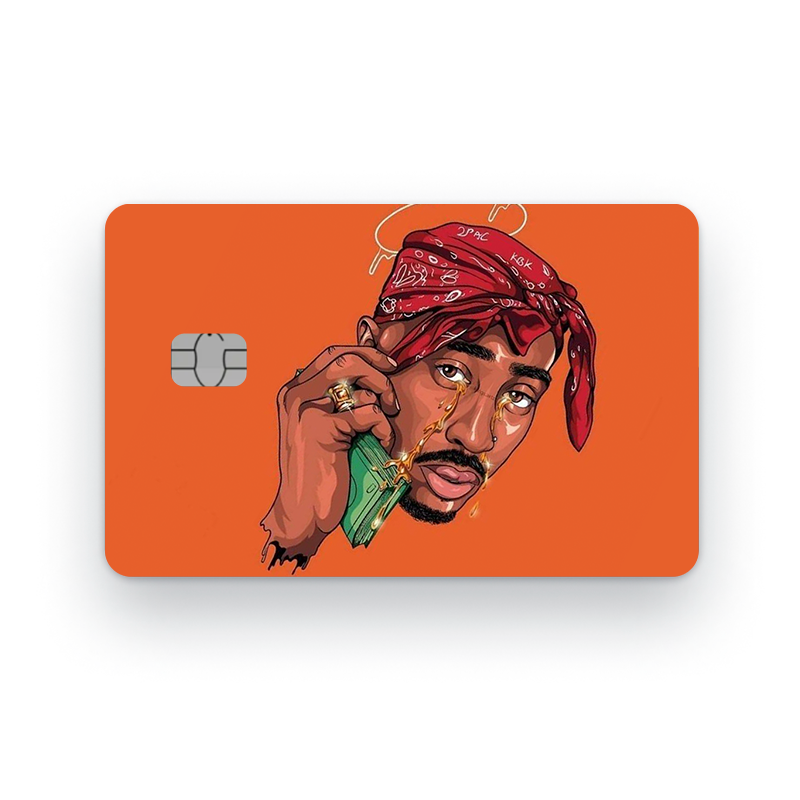 Наклейка для банковской карты ScreenTech с принтом Музыка, 2Pac