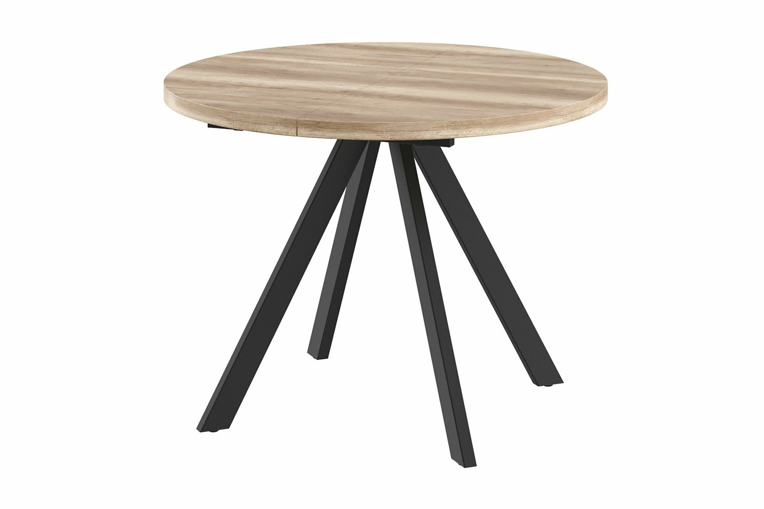 Стол Hoff Rondo, напольный, 135х75х100, ЛДСП, металл, цвет дуб Каньон, чёрный