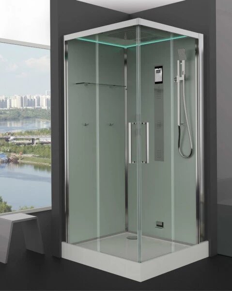 Душевая кабина Premium Timo Nura, H-516, угловая, тропический душ, с гидромассажем