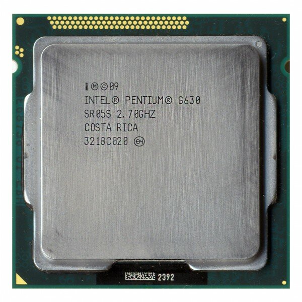 Процессор БУ INTEL PENTIUM G630 (Socket 1155. 2-ядерный. 2700 МГц. Sandy Bridge. Кэш L2 - 0.5 Мб. Кэш L3 - 3 Мб. Intel HD Graphics 2000. 32 нм. 65 Вт)