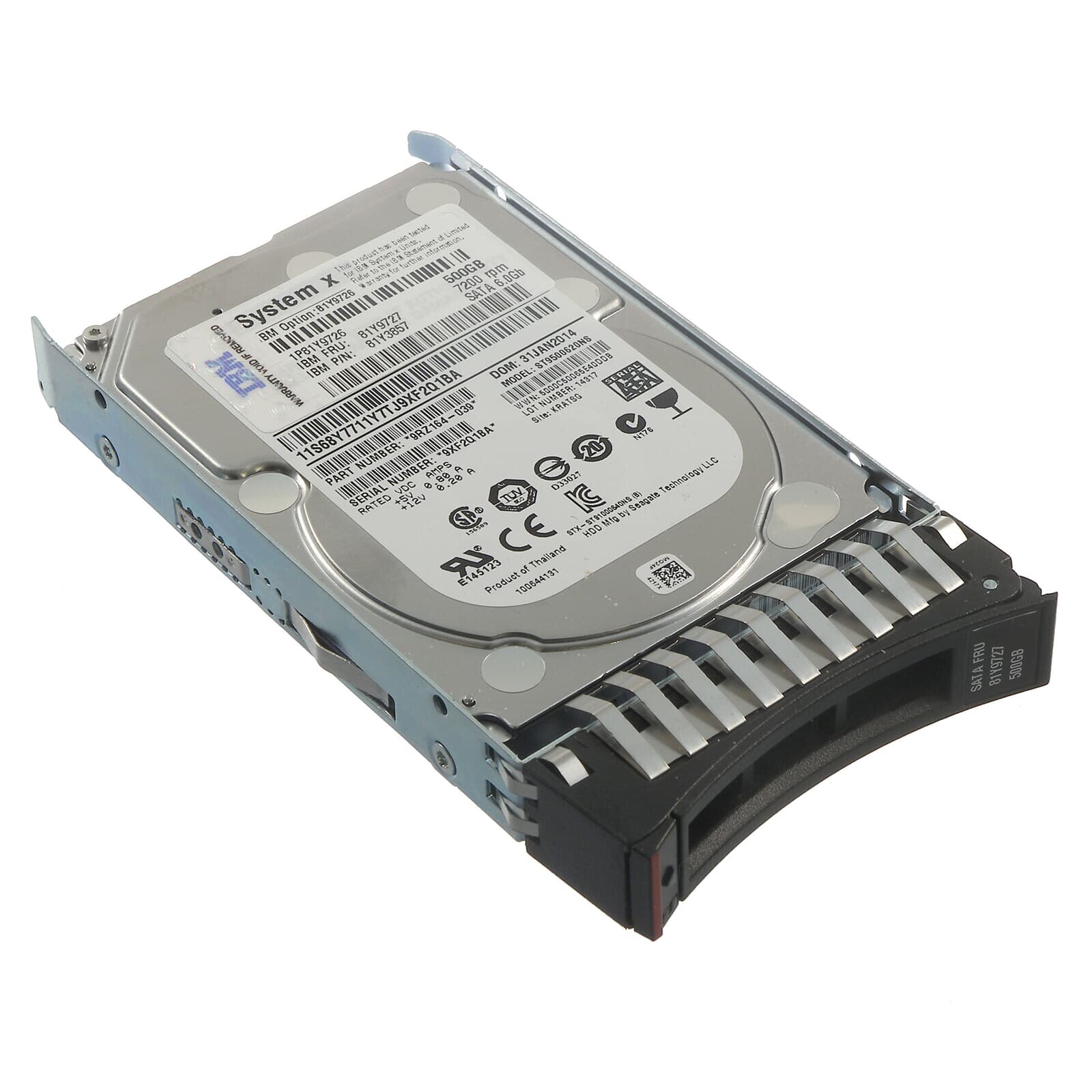 Жесткий диск IBM 81Y9726 500GB 2.5" 7.2K SATA 6G