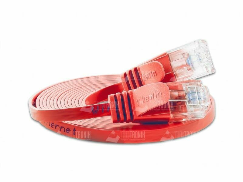 Кабель Wirewin SLIM UTP Cat.6, 0.5 м красный
